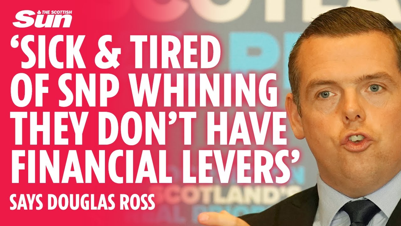 Douglas Ross 'sick and tired' of SNP whining about finances - YouTube