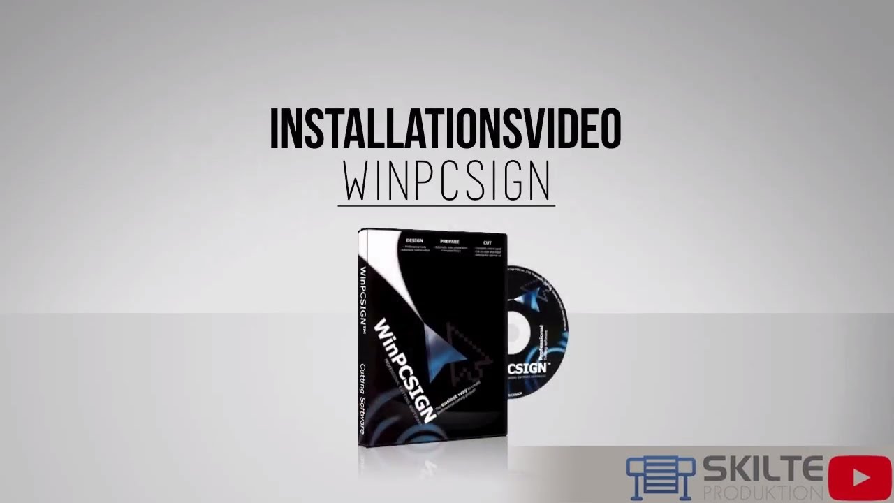 WinPCSIGN - Installation / anvendelse - Skilteproduktion.dk - YouTube