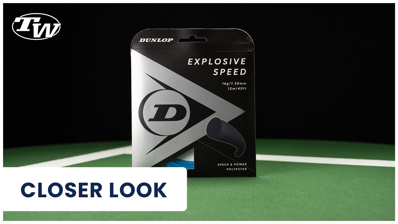 Take a closer look at Dunlop Explosive Speed Tennis String - YouTube