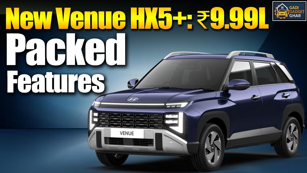 Hyundai Venue HX5+ Variant Launched in India | New Features Explained ...