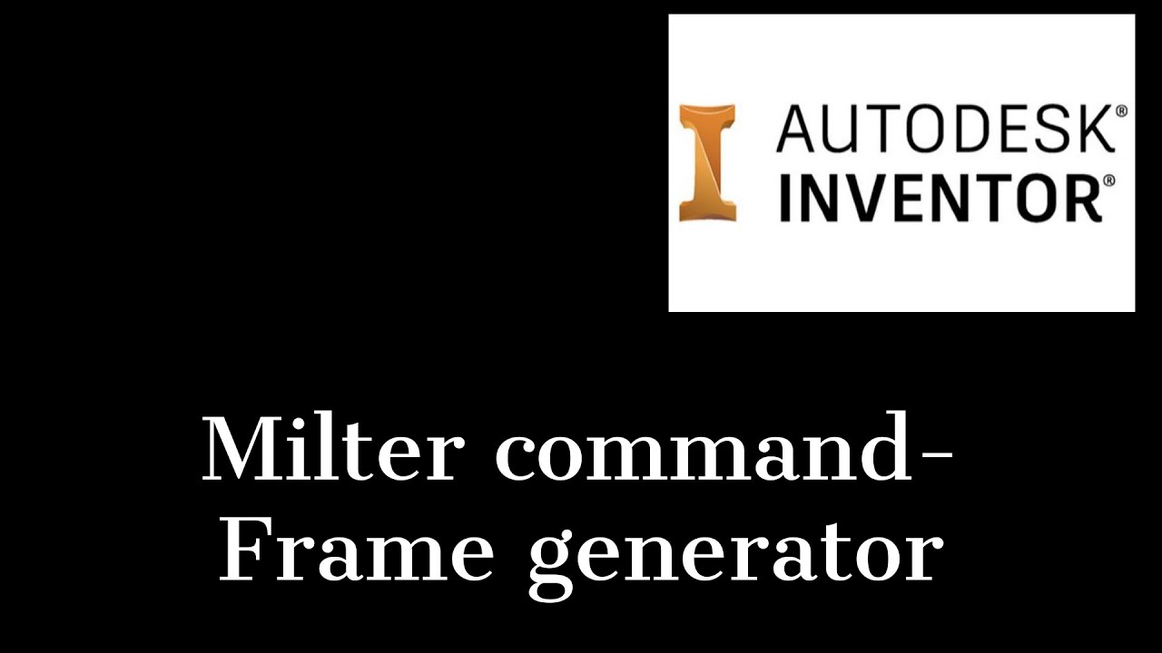 How to use Milter in Inventor 2021 - YouTube