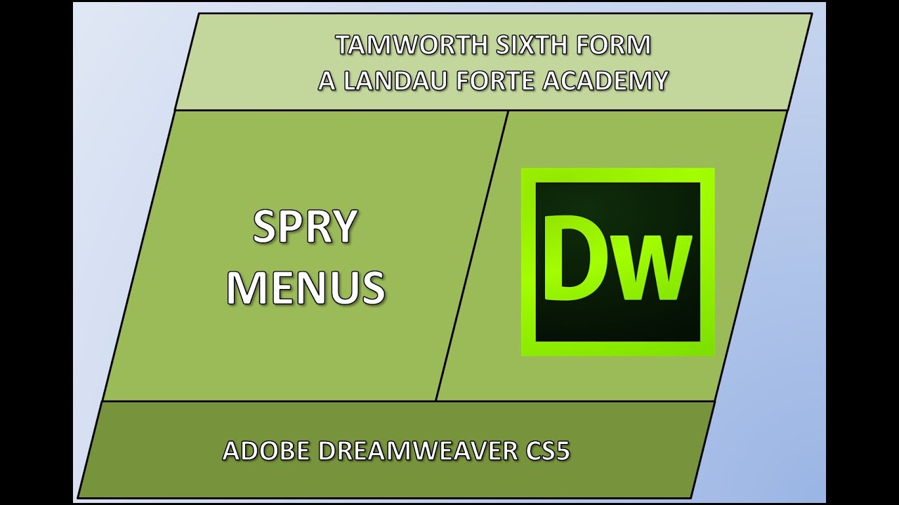 Inserting a Spry Menu into Dreamweaver - YouTube