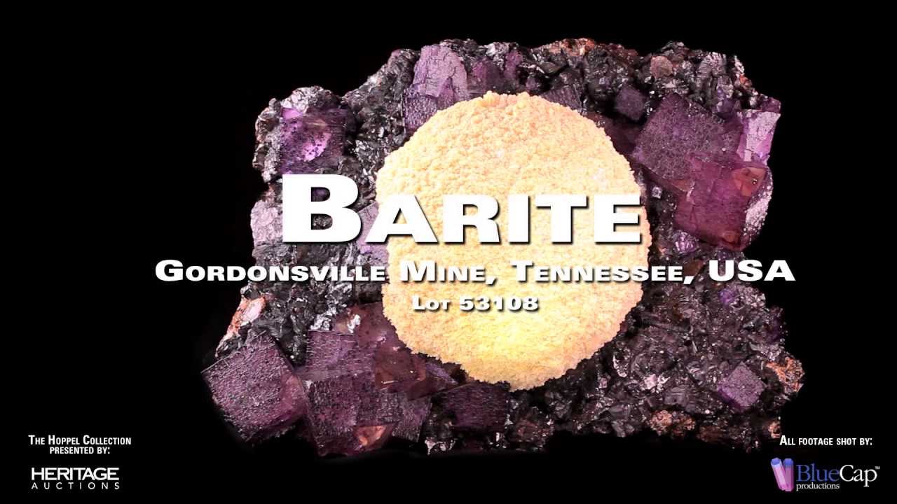 Barite, Fluorite and Sphalerite from Tennessee - Lot #53108 - YouTube