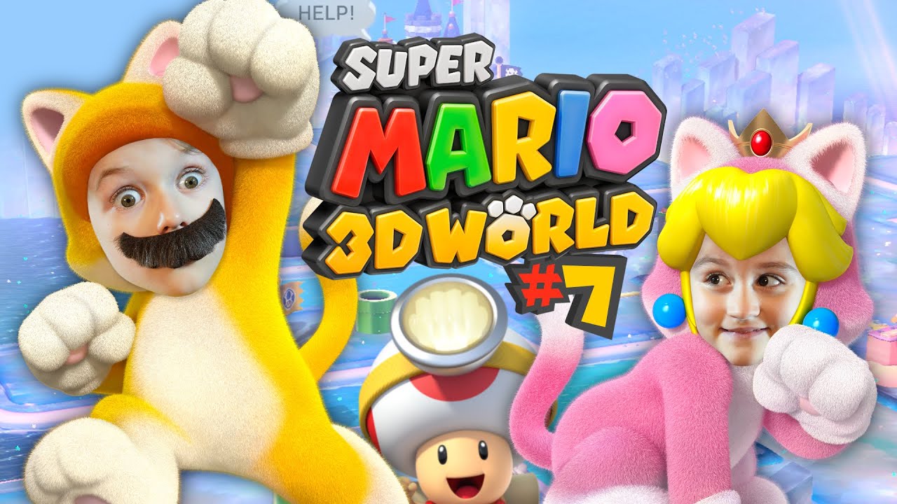 Kids Play Super Mario 3D World - Part 7 - The Great Mushroom Betrayal ...