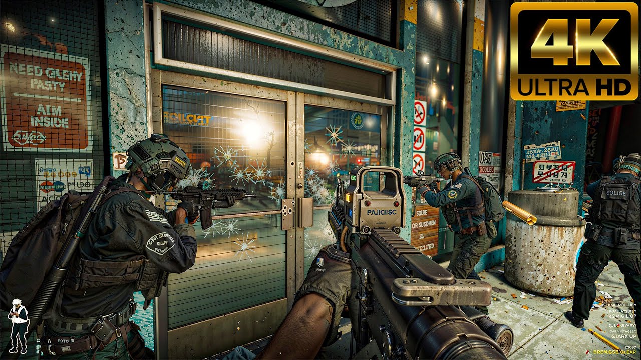 SWAT forces raid gangs at gas station | Realistic High Graphics ...