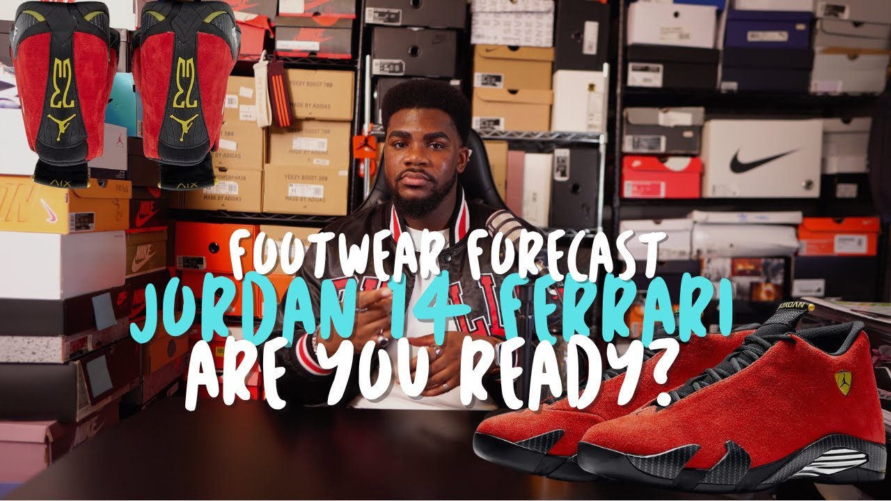 Ferrari Jordan Logo Air Jordan 14 Retro 'Ferrari Mens Sports Shoes