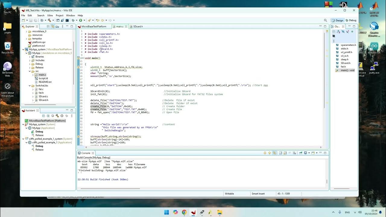 Creating file system in microSD with FPGA - YouTube