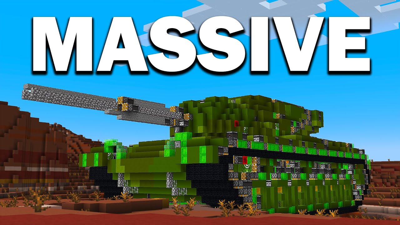 I Built a MASSIVE TANK in Minecraft... - YouTube