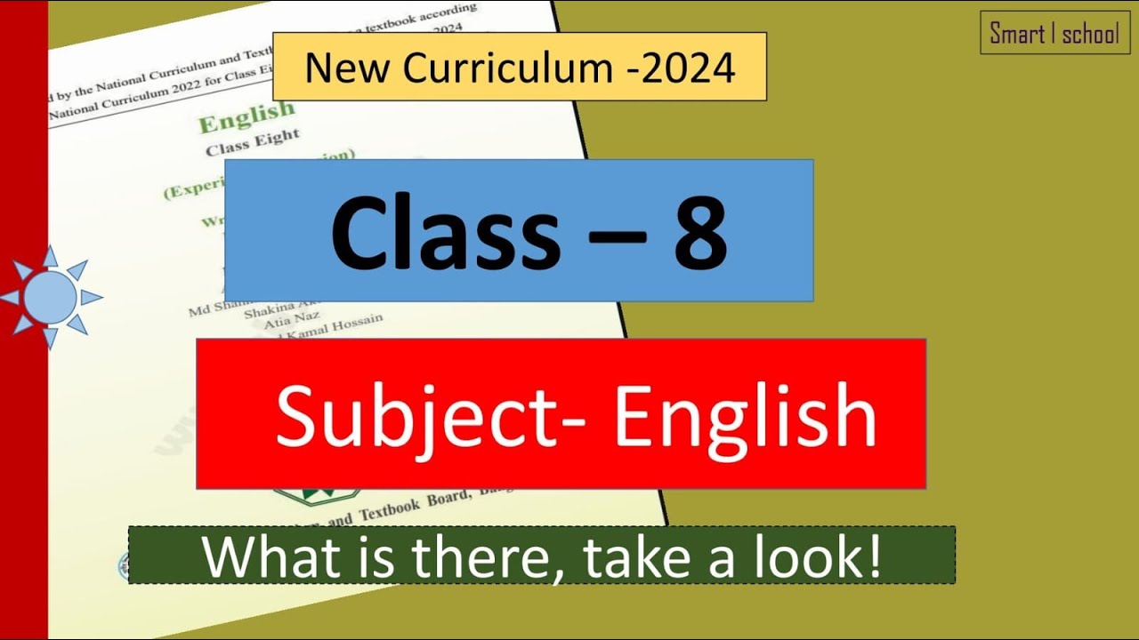 class 8 new english book 2024 - YouTube