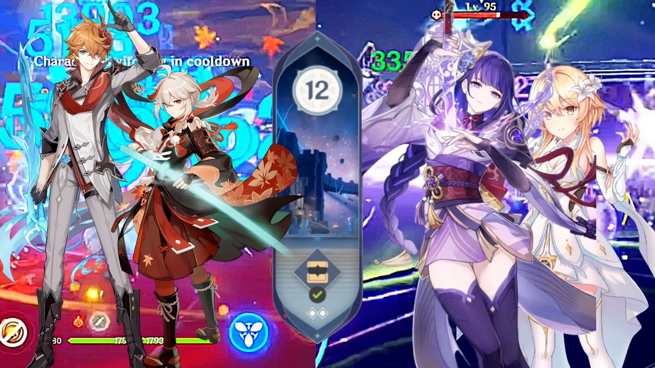 Tartaglia International and Full EM Raiden Hyper Bloom Genshin Impact ...