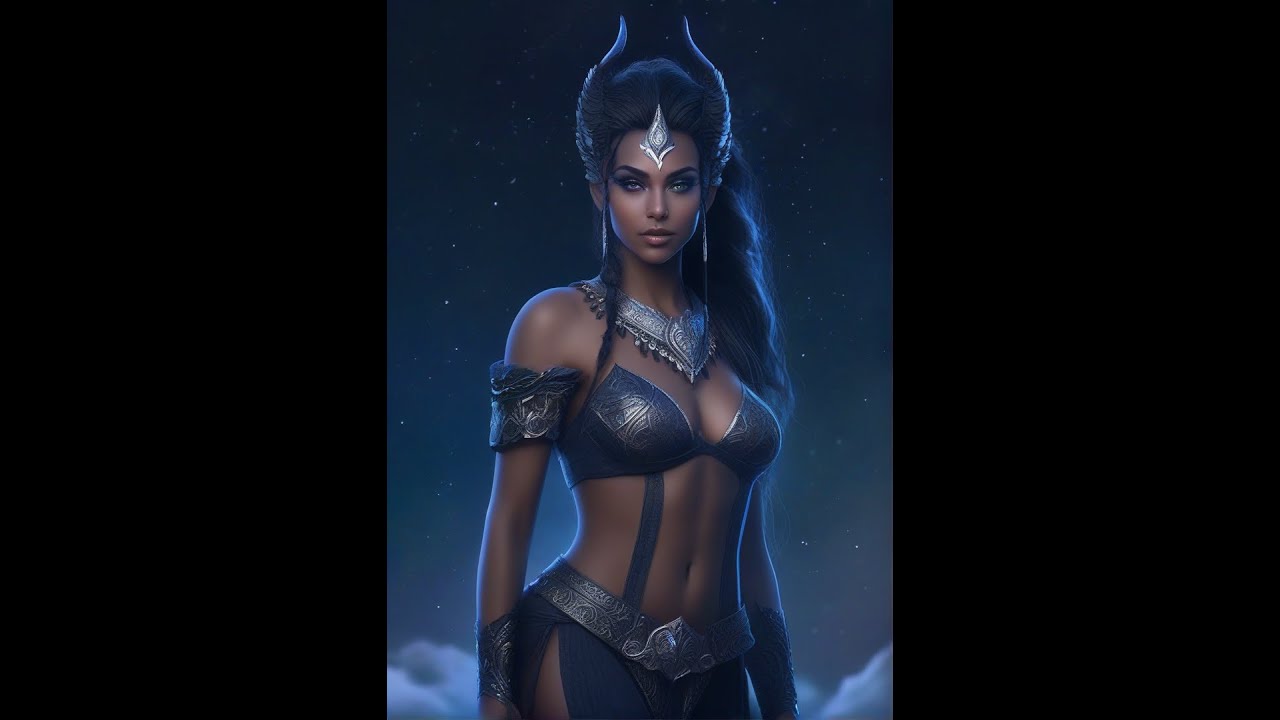 Beautiful Fantasy AI art 292 (Young Dark Elf woman Vaela Shadowdancer edition) - YouTube