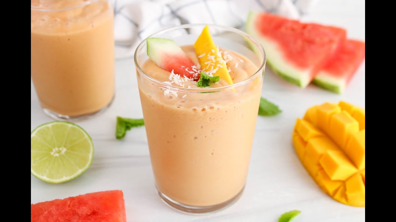 Watermelon Mango Smoothie - YouTube