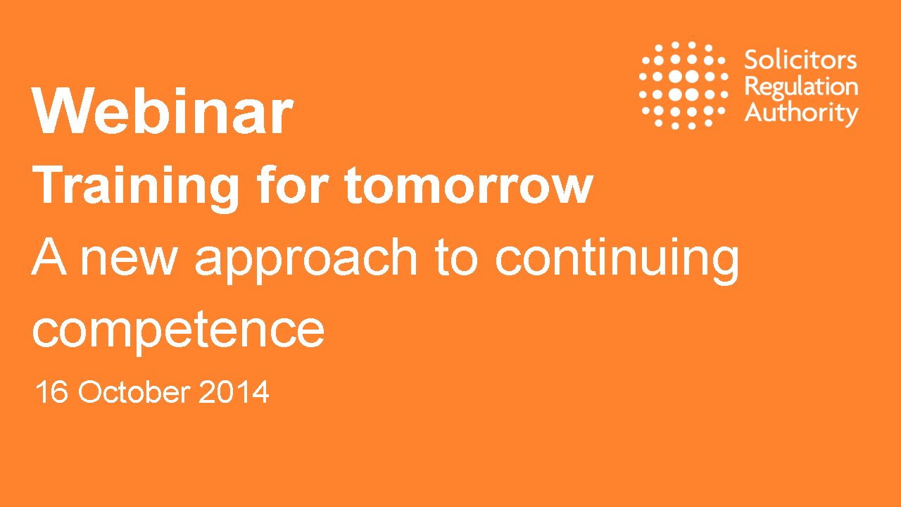 A new approach to continuing competence - YouTube