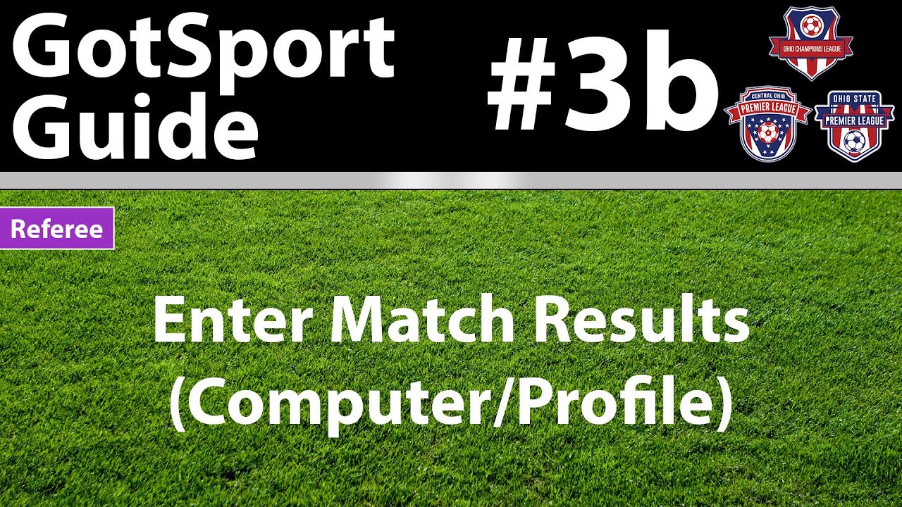 How to Enter Match Results (Computer/Profile) - YouTube