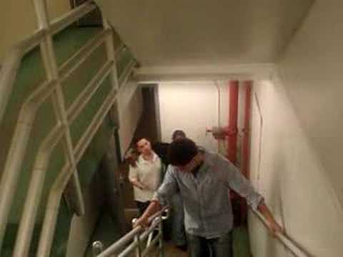 walking down a stairs backward - YouTube