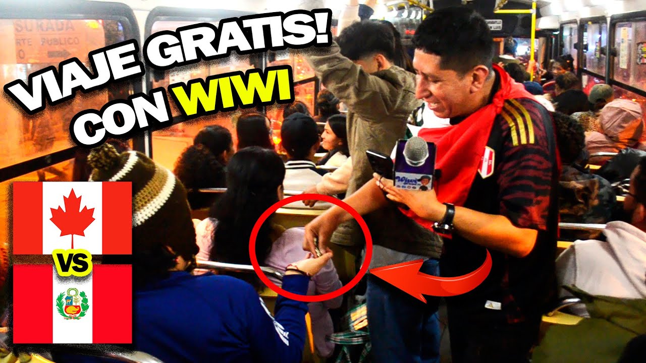 WIWI REGALA PASAJES EN LOS MICROS - WIWI OFICIAL TV - YouTube
