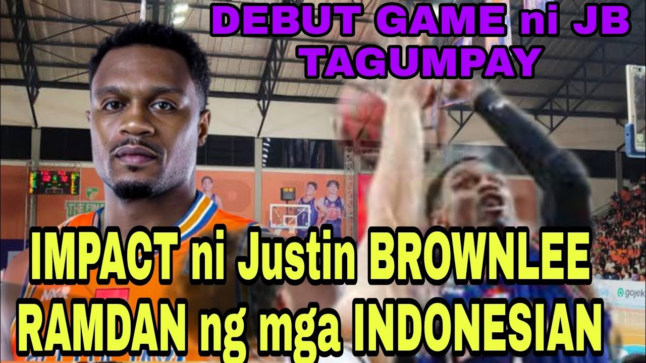 JUSTIN BROWNLEE MAINIT NA DEBUT GAME SA INDONESIA BASKETBALL LEAGUE ...