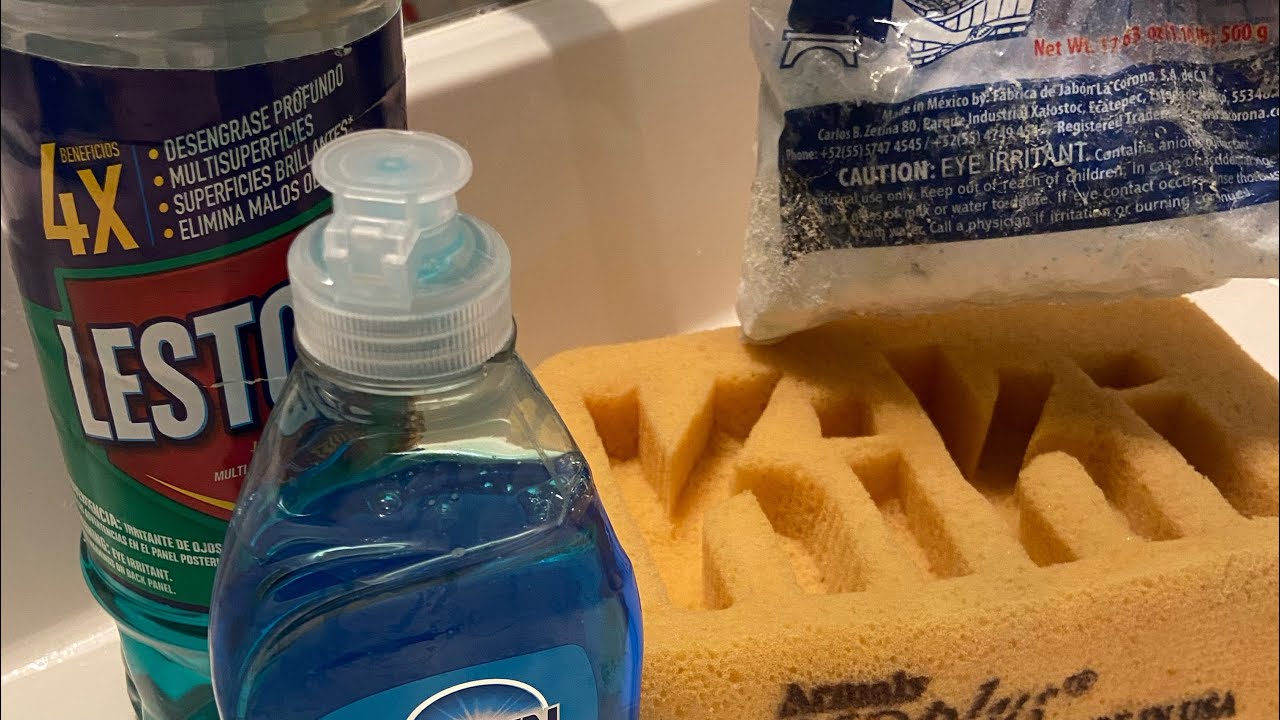 fresh + laundry powder = SUDS! sponge squeezing ASMR - YouTube