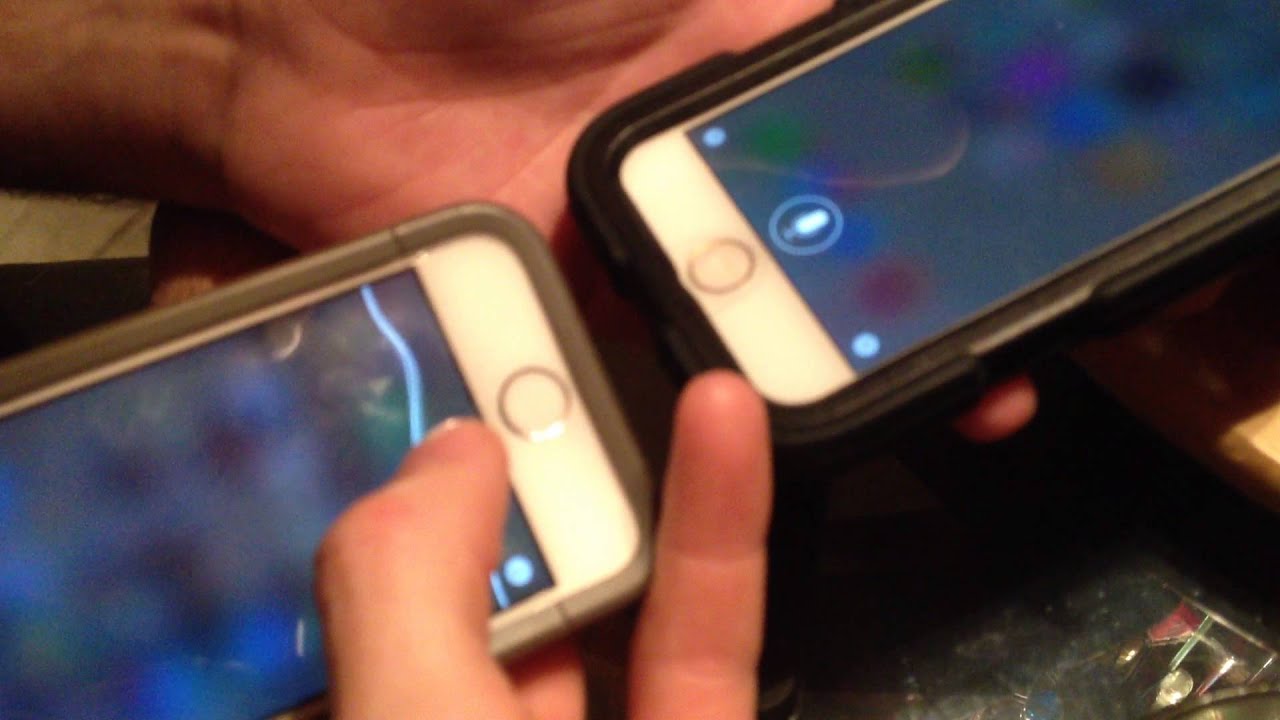 iPhones talking to each other - YouTube