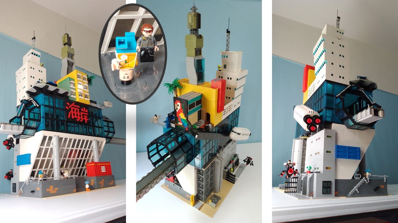 Lego Coast Cyberpunk City MOC - YouTube