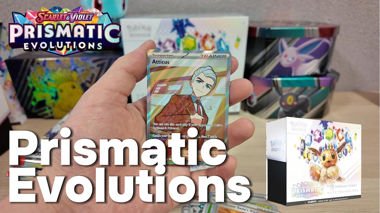 Prismatic Evolutions Opening - ETB & POSTER COLLECTION! - YouTube