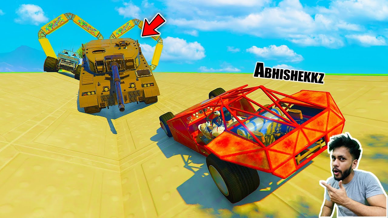 Tanks Vs Ramp Buggy Face To Face Race GTA 5 - YouTube