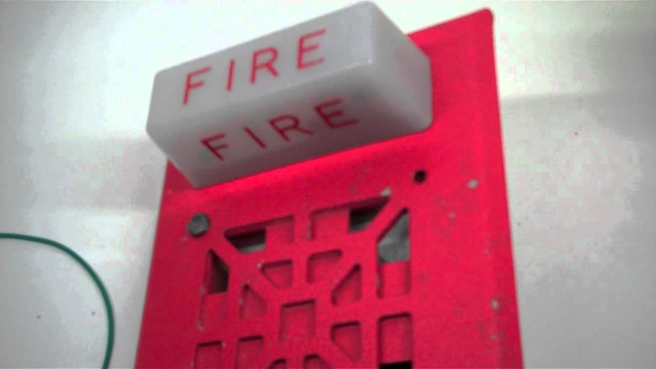 Wheelock 7001T-24 (Fire-Lite STH-71-24VDC) Fire Alarm Test - YouTube