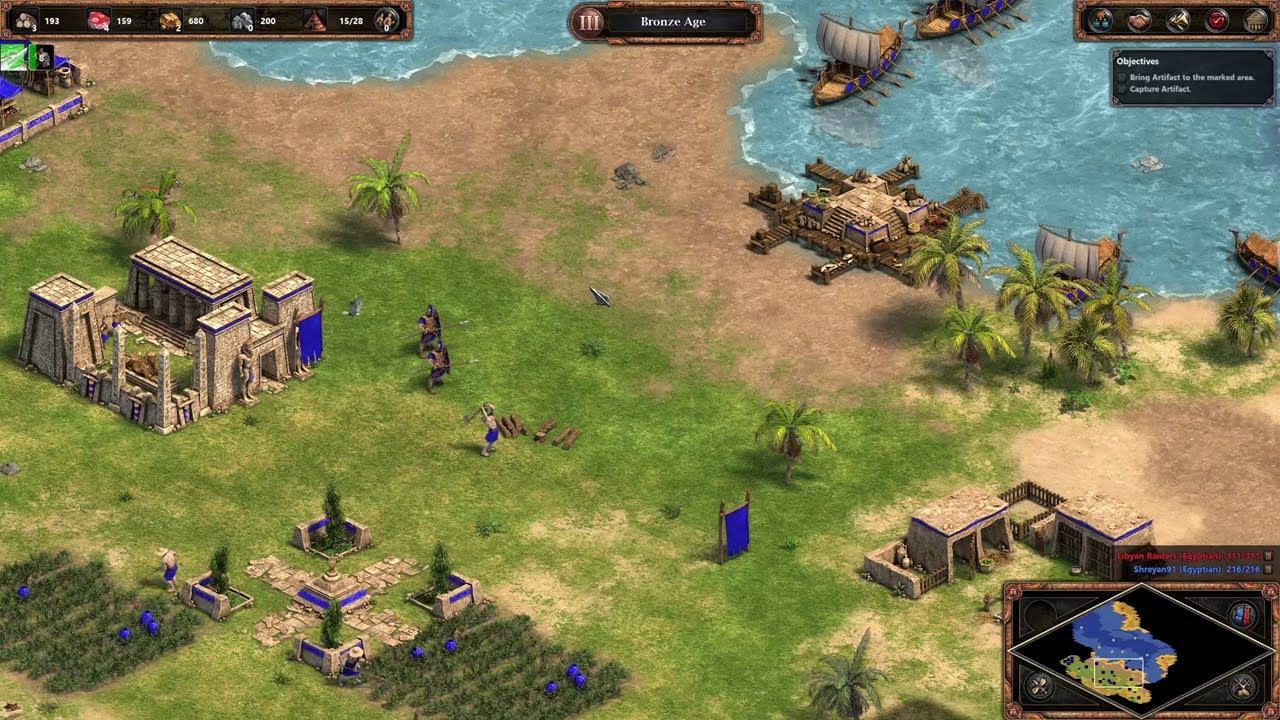 AGE OF EMPIRES DEFINITIVE EDITION CAMPAIGN - ASCENT OF EGYPT - CHAPTER 10 NAVAL BATTLE - YouTube