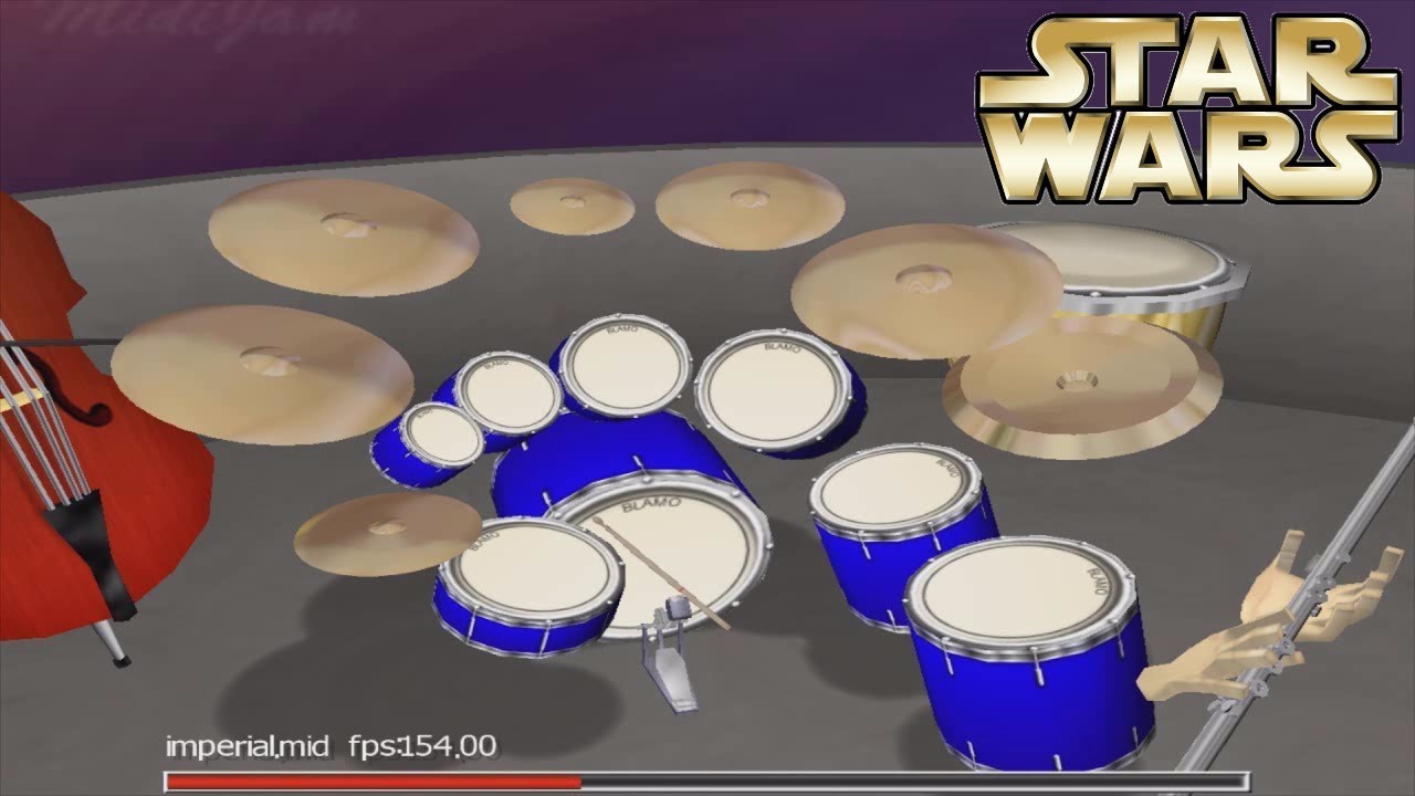 STAR WARS IMPERIAL MARCH in MIDIJam - YouTube