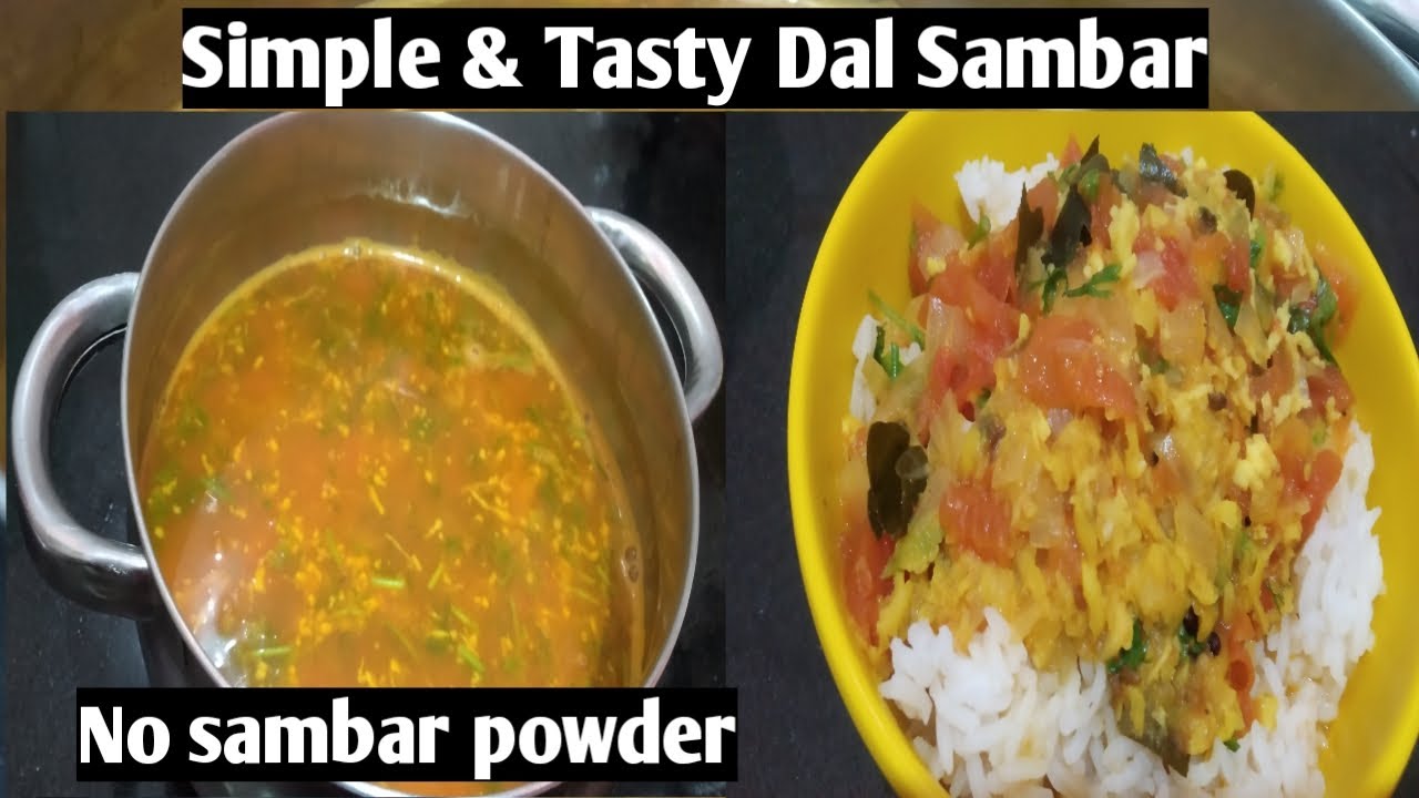 Simple and Delicious Dal Sambar Recipe | Instant Dal Sambar in Just 15 ...