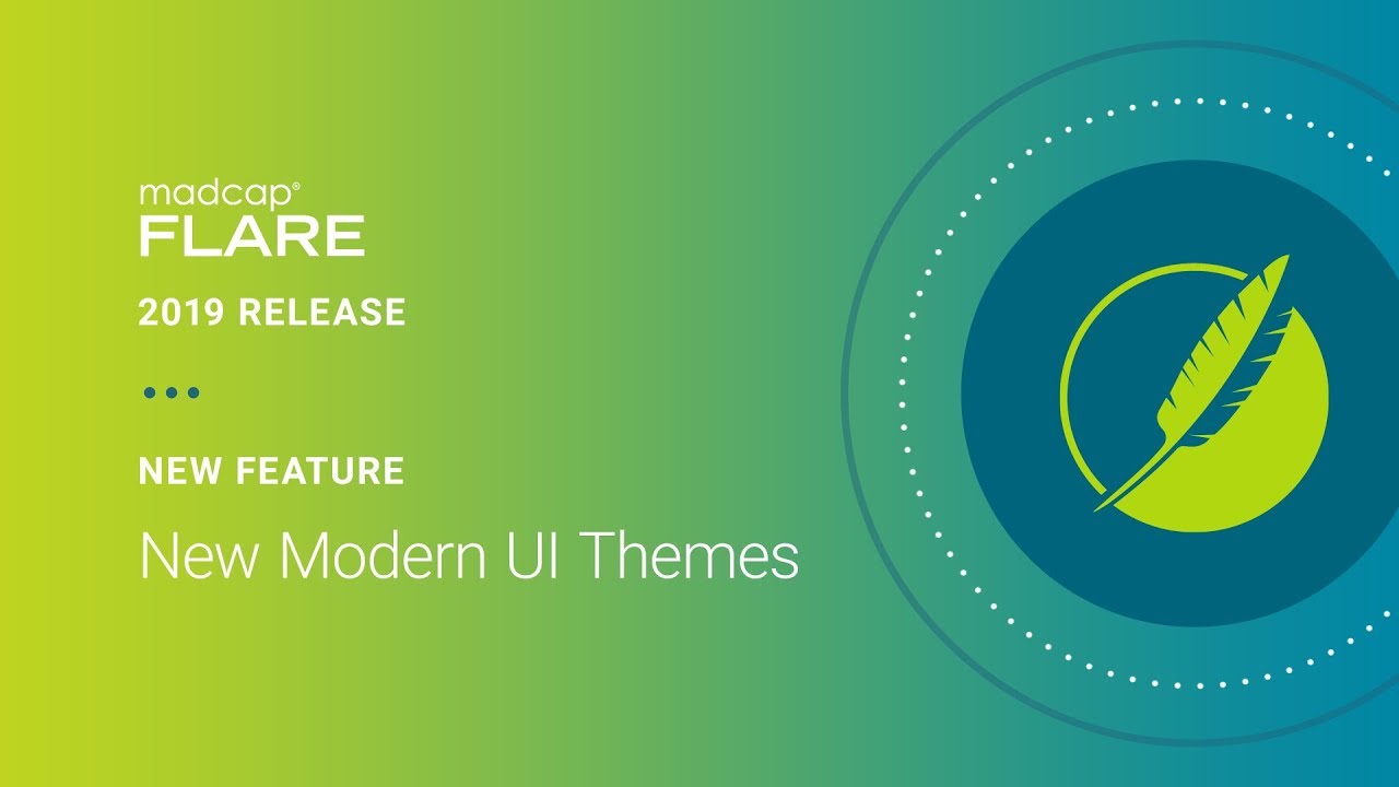MadCap Flare 2019 - New Feature: New Modern UI Themes - YouTube