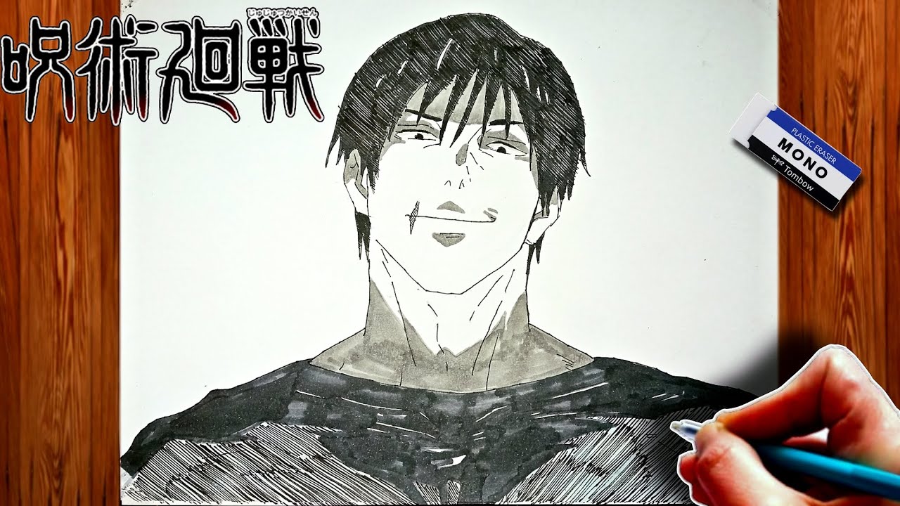 Manga Drawing Toji Fushiguro | Jujutsu Kaisen | 呪術廻戦 | Step-by-Step ...
