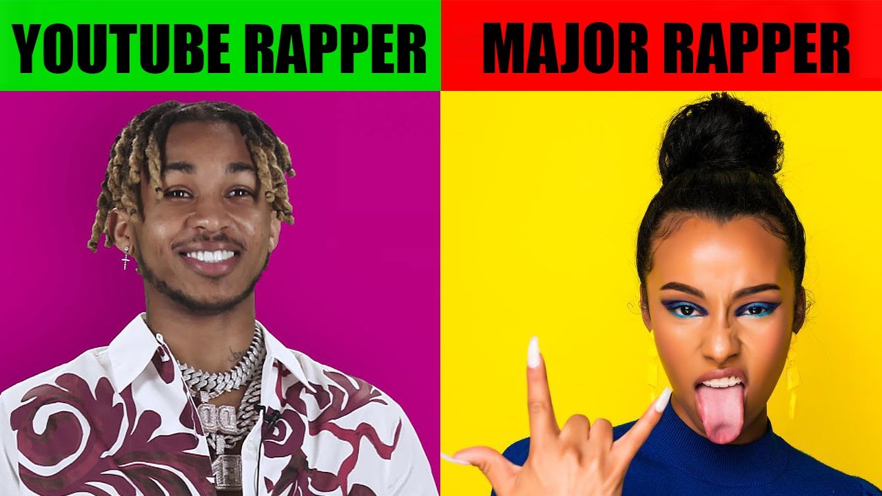 YOUTUBE RAPPERS VS MAJOR RAPPERS OF 2019 PART. 2 - YouTube