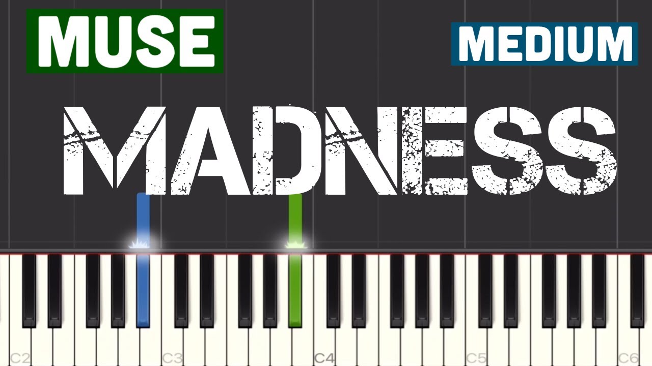 Muse - Madness Piano Tutorial | Medium - YouTube