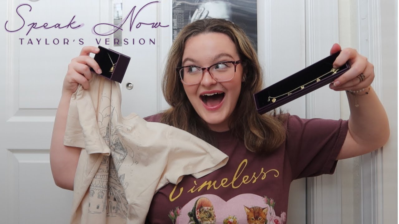 SPEAK NOW (TAYLOR'S VERSION) MERCH UNBOXING AND TRY ON HAUL! - YouTube