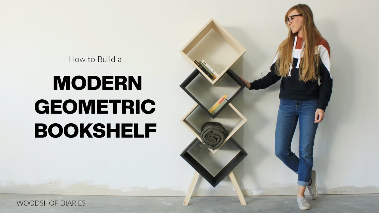 How to Build a Simple Modern Bookshelf - YouTube