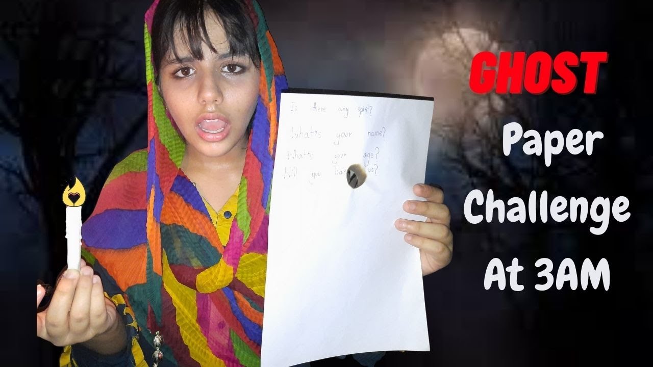 I did *GHOST PAPER* Challenge At 3am | It Has Gone Horribly *Wrong ...