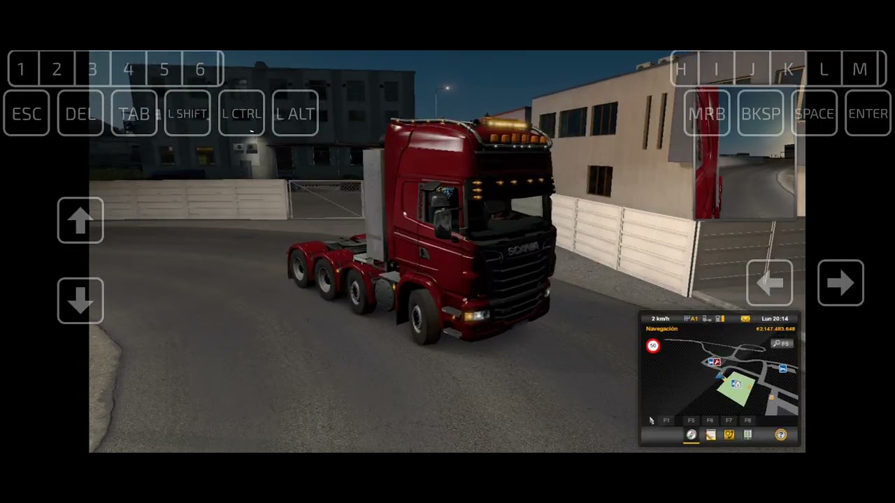 Probando ETS 2 en winlator 5.4.5 - YouTube