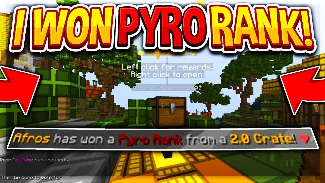 WINNING A 300$ RANK FROM A CRATE KEY | MINECRAFT HCF - YouTube