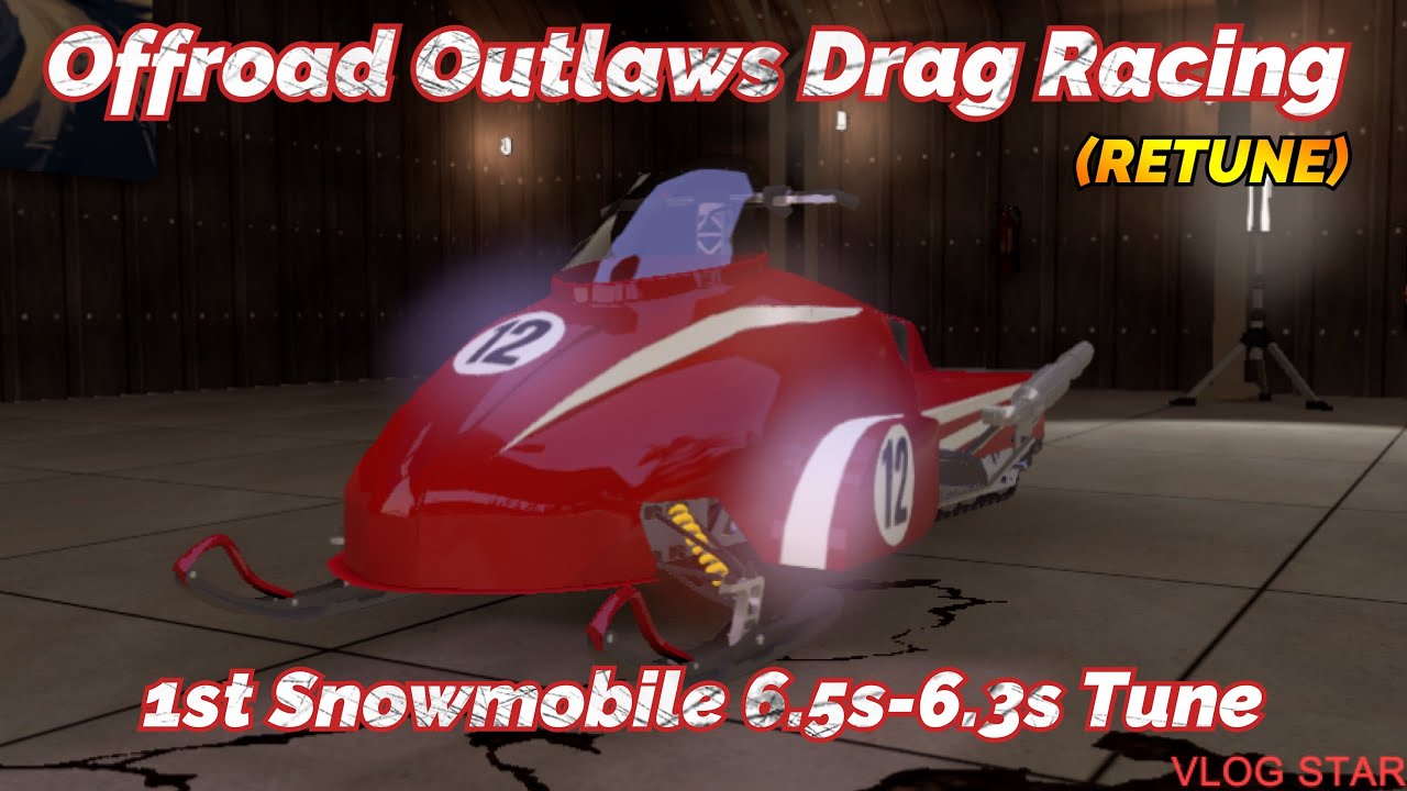 Offroad Outlaws Drag Racing: 1st Snowmobile 6.5s-6.3s [RETUNE] - YouTube