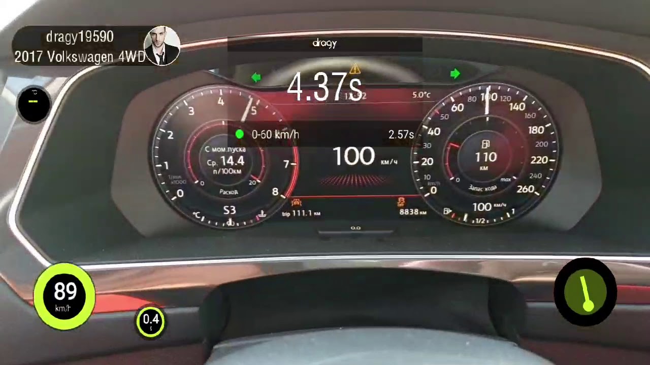 Tiguan APR ST1 0-100-200 1/4 - YouTube