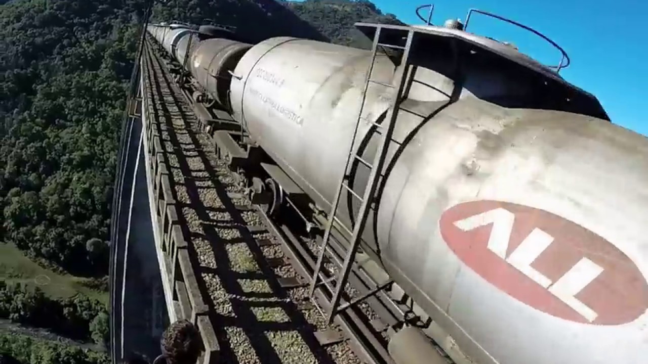 Trem ALL passando pelo Viaduto 13 - YouTube