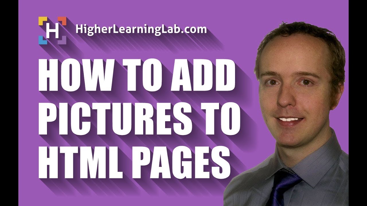 An HTML picture is easily added using the IMG tag - YouTube