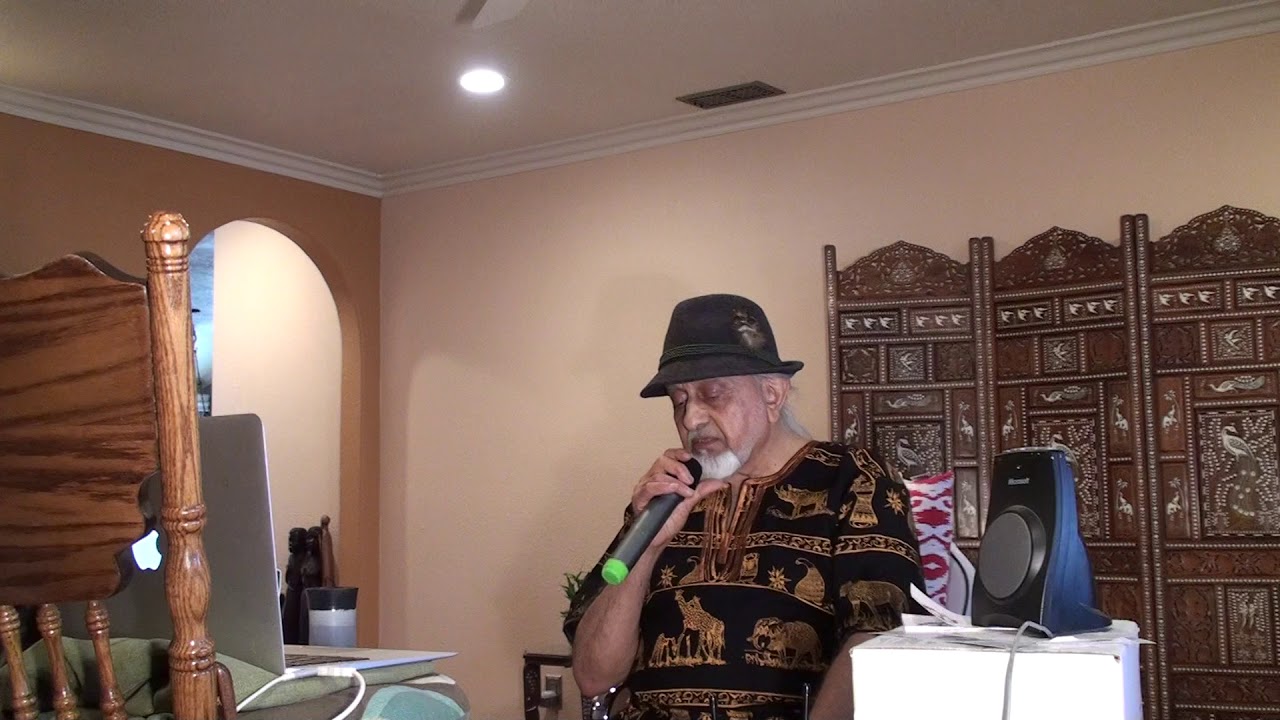 2020-12-23 Kanti Patel singing karaoke song at ICC Senior Prog. on Zoom ...