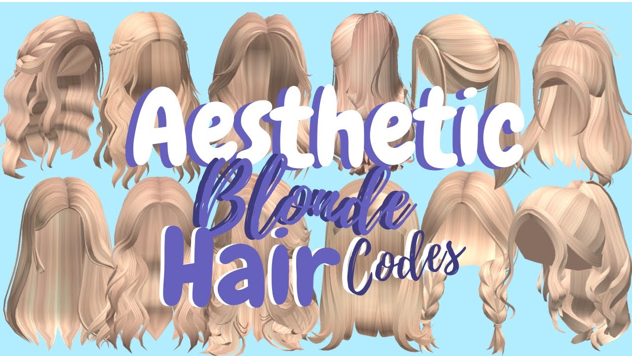 aesthetic BLONDE hair codes for Bloxburg | roblox - YouTube