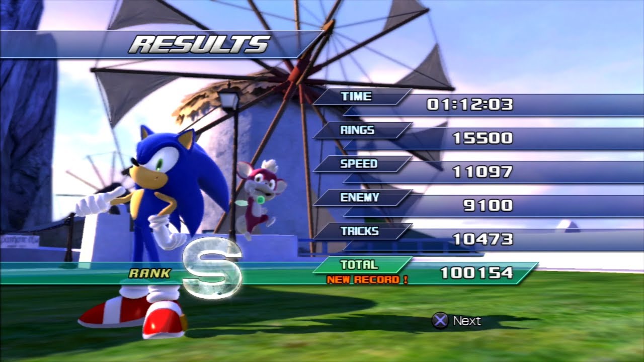 Sonic Unleashed (PS3): Apotos Day (Windmill Isle Act 4 DLC) [S rank ...