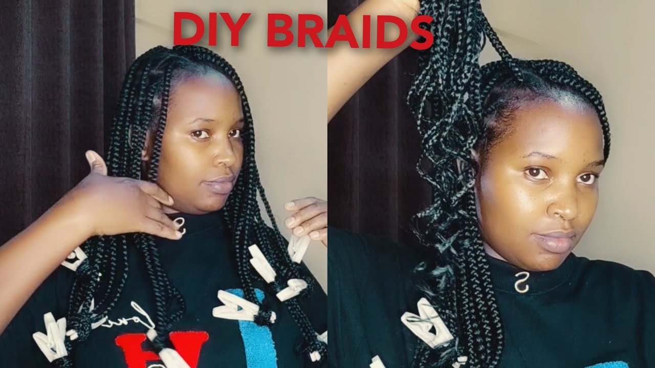 How To Grip Your Hair when braiding//DIY Braids Tutorial//No Crochet No ...