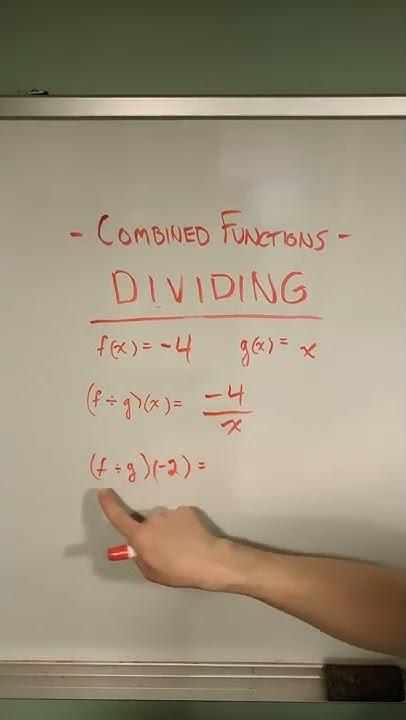 Combined Functions Example (DIVIDING Functions) #shorts - YouTube