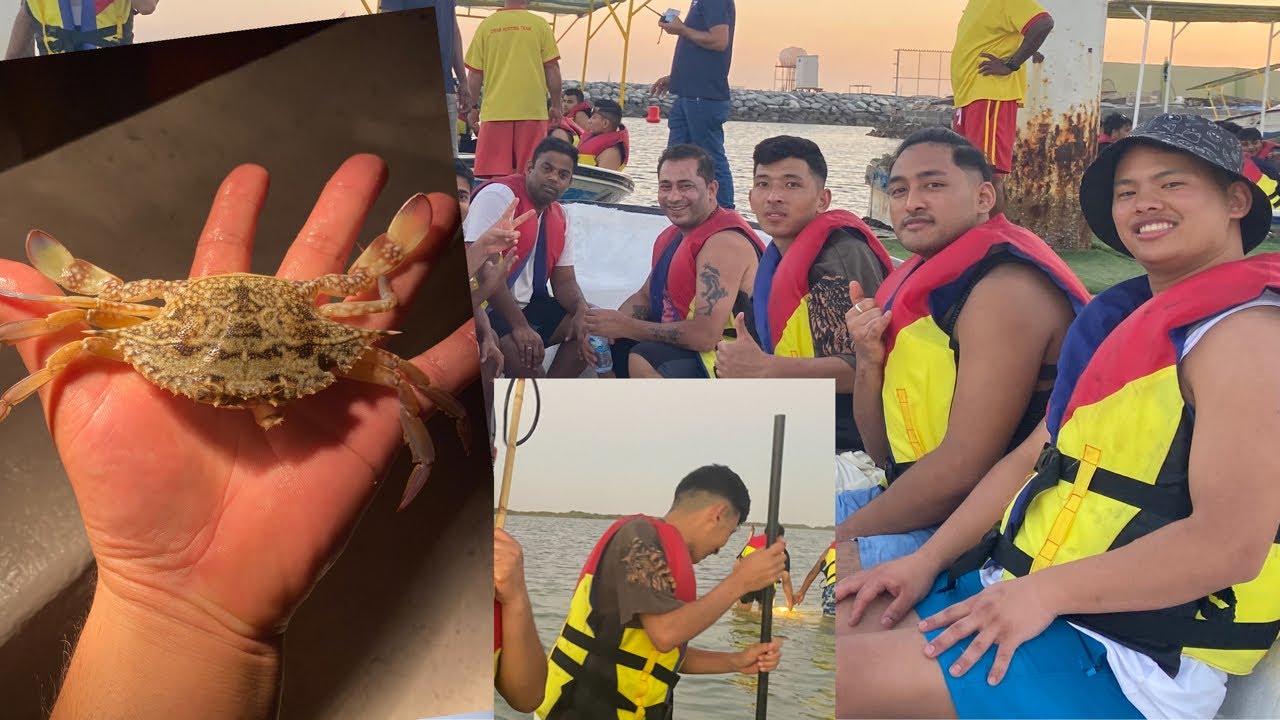 Crab Hunting @Flamingo Beach Resort in UAE - YouTube