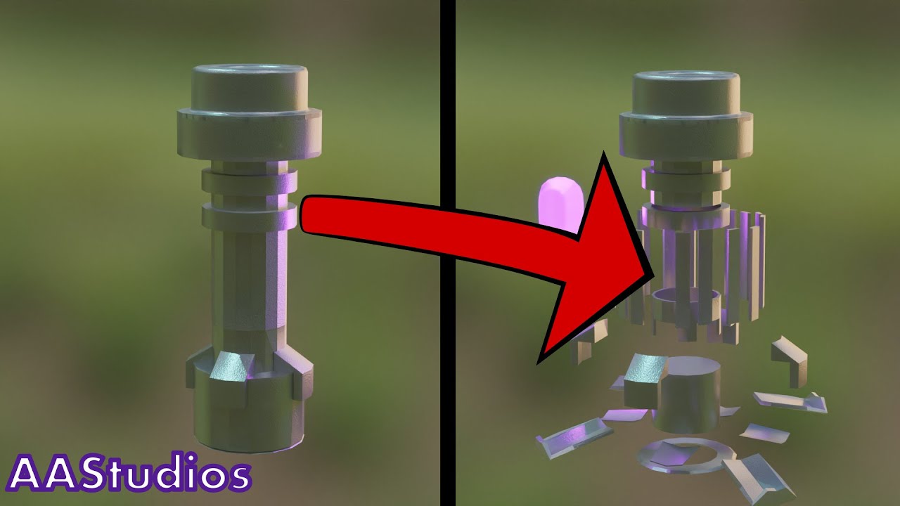 Lightsaber Transformation | Blender Lego 3D Animation - YouTube